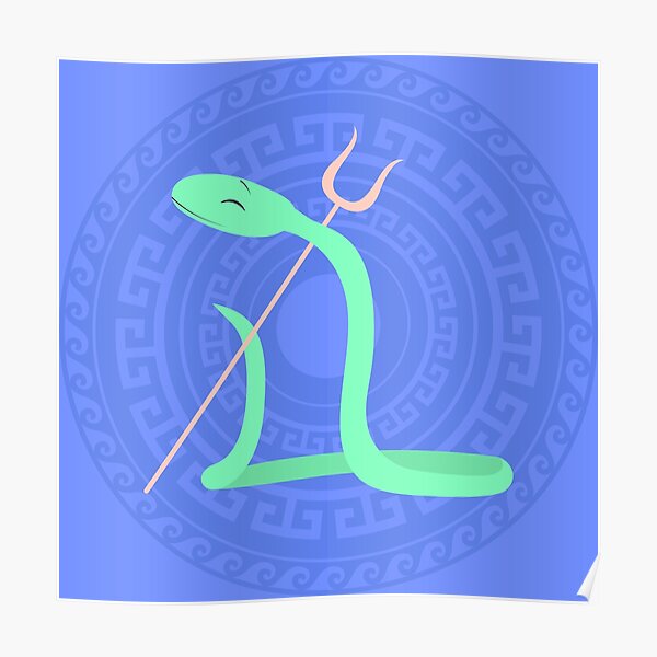 "Greek mythology snake Hades" Poster for Sale by Samuel-Ruhland | Redbubble