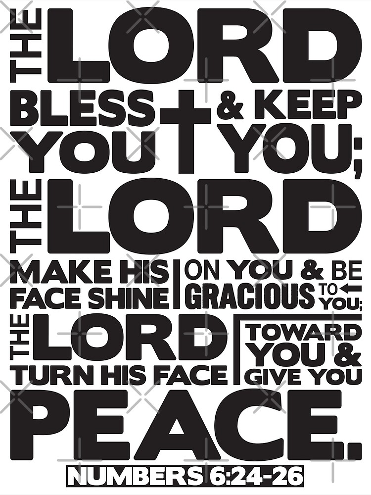 "Numbers 6:24-26 The Lord Bless You & Keep You" Poster for Sale by ...