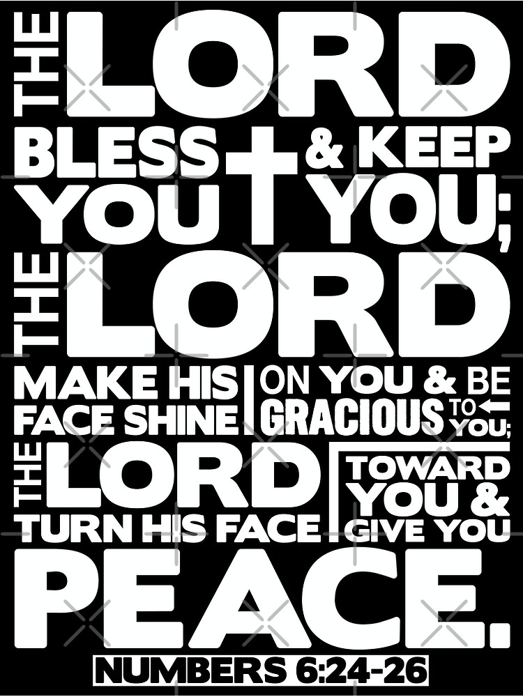 "Numbers 6:24-26 The Lord Bless You & Keep You" Poster for Sale by ...