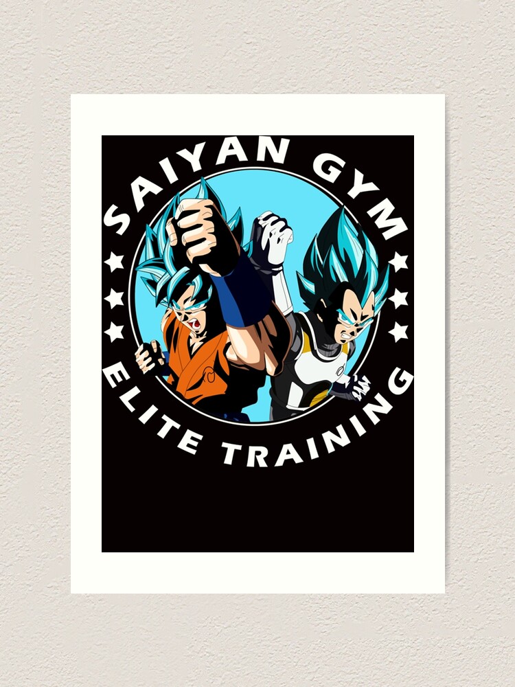 "Goku and Vegeta gym Super anime Saiyan Essential" Art Print for Sale ...