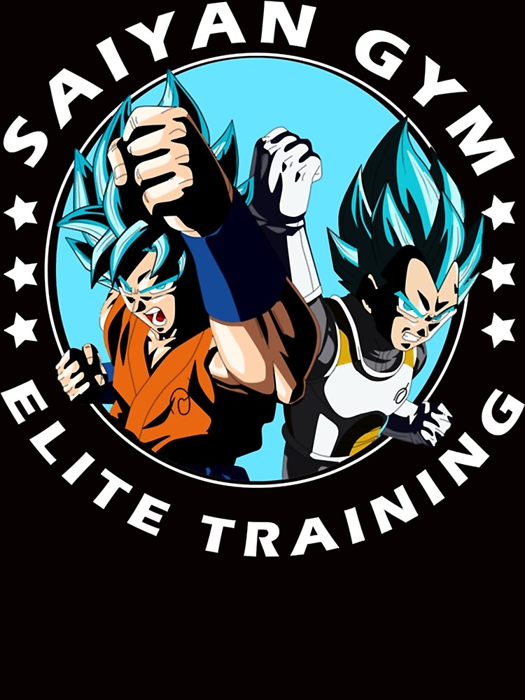 "Goku and Vegeta gym Super anime Saiyan Essential" Art Print for Sale ...