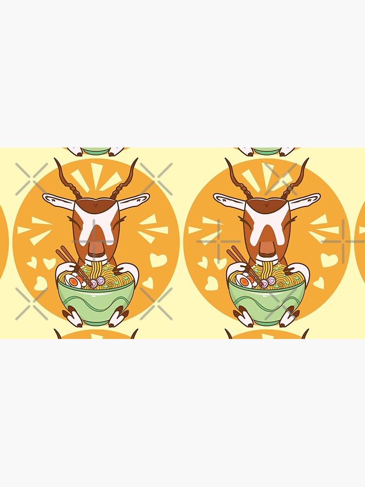 "Addax eating ramen, Asian noodles food and desert wildlife, wild ...