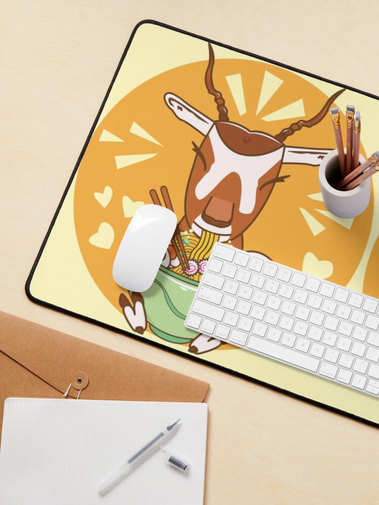 "Addax eating ramen, Asian noodles food and desert wildlife, wild ...