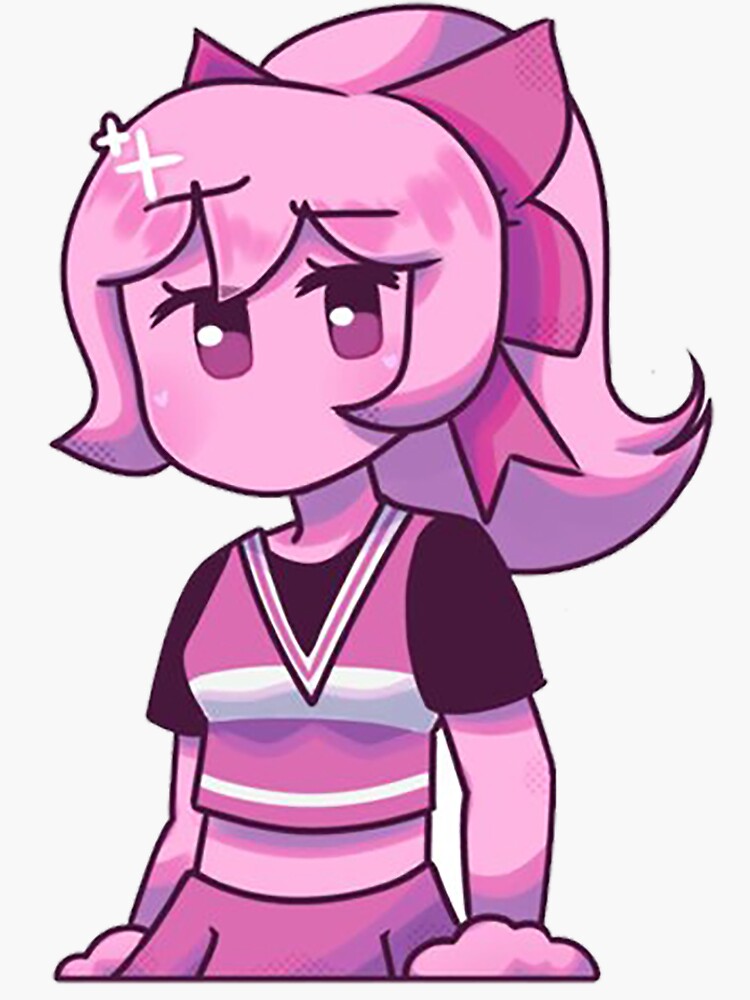 "Monika cute monika" Sticker by ZacharyHooper | Redbubble