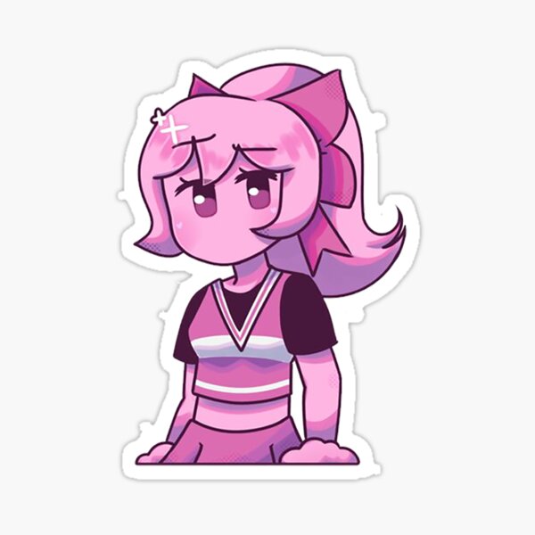 "Monika cute monika" Sticker by ZacharyHooper | Redbubble