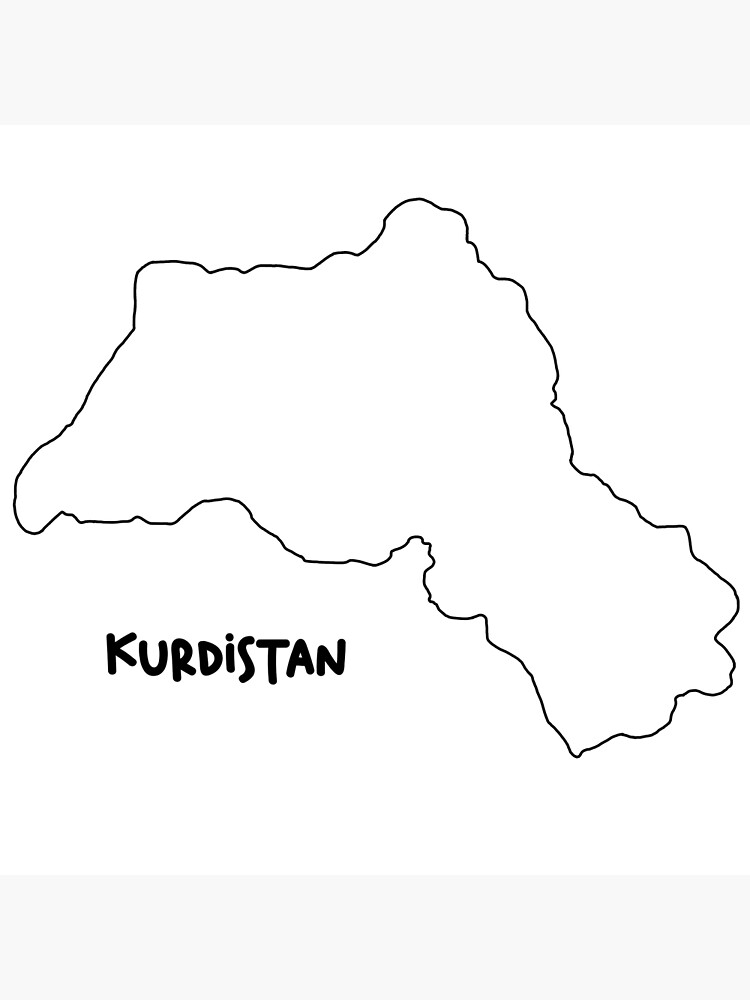 "Kurdistan map outline" Poster for Sale by design-ti | Redbubble
