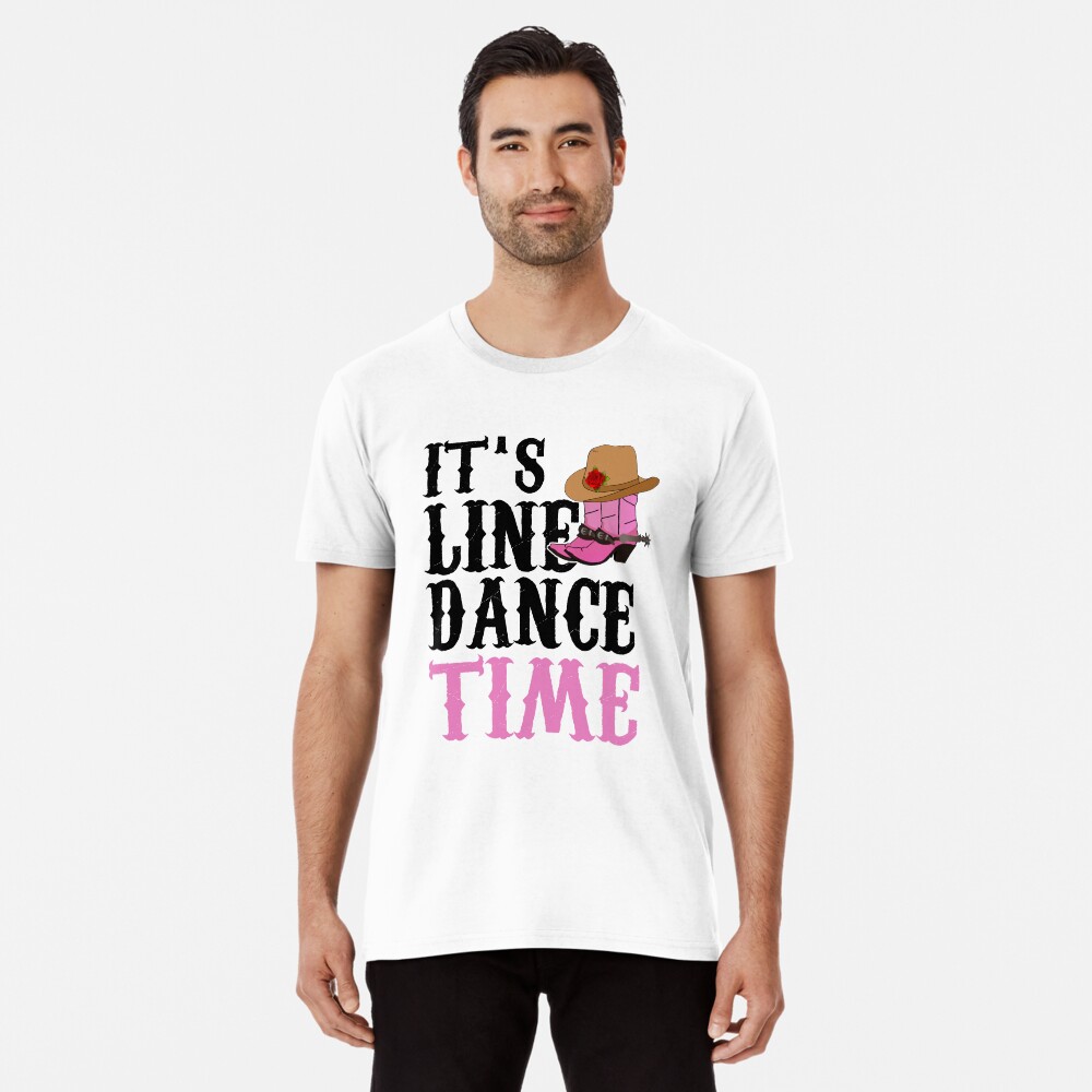 "It's Line Dance Time Line Dancing Cowgirl" Sticker for Sale by ...