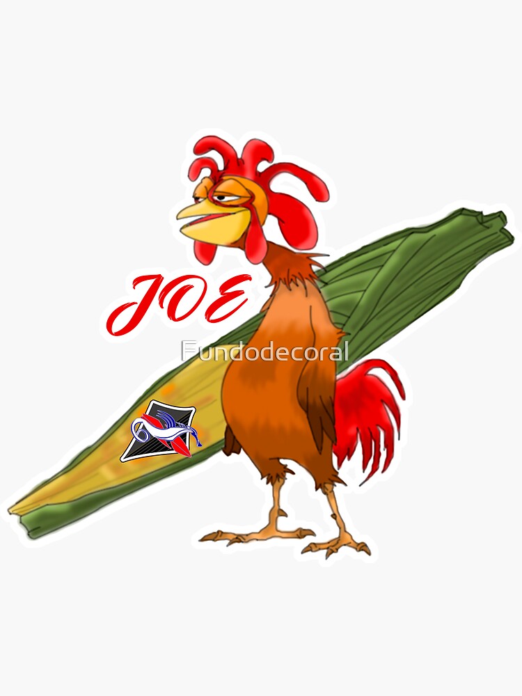 "CHICKEN JOE" Sticker for Sale by Fundodecoral | Redbubble