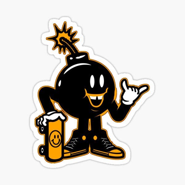 "The smiley bomb" Sticker for Sale by MyShirak | Redbubble