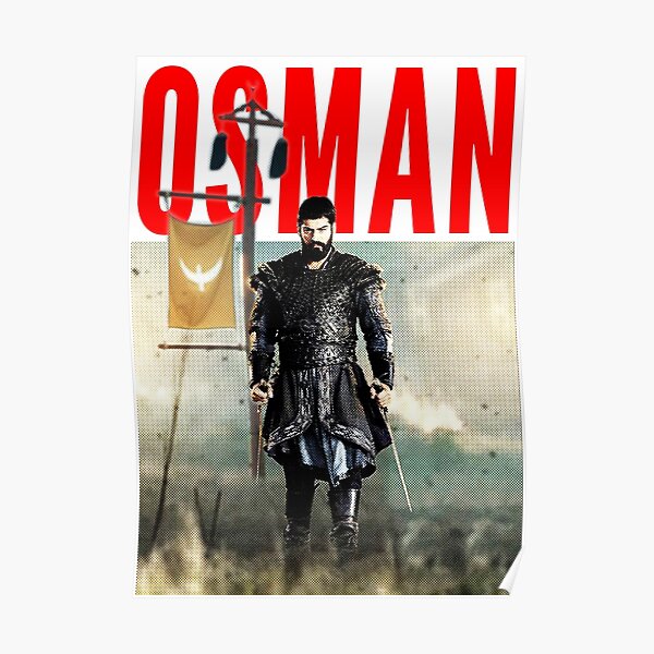"Kurulus Osman - Flag - Sword Colour edition" Poster by ersindesign ...