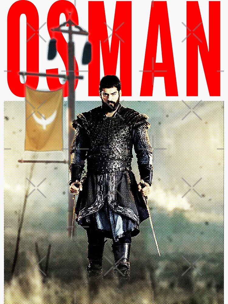 "Kurulus Osman - Flag - Sword Colour edition" Sticker by ersindesign ...