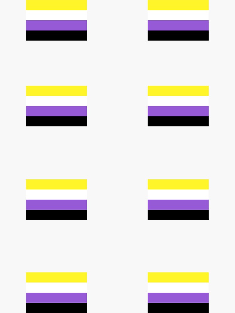 "Non-Binary Pride Flag Sticker Pack" Sticker by Brutebabby | Redbubble
