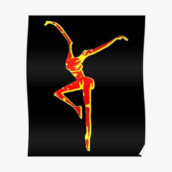 "DMB Fire Dancer Die Cut" Poster for Sale by Mattieunique | Redbubble