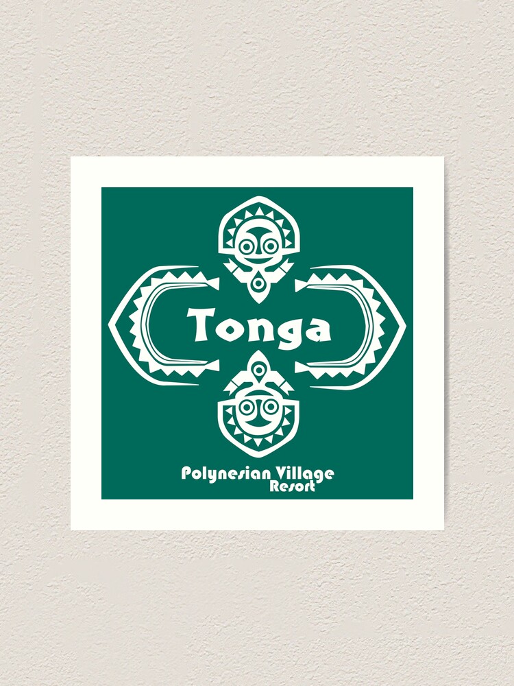 "Polynesian Village Resort Tonga Logo" Art Print for Sale by Lunamis ...