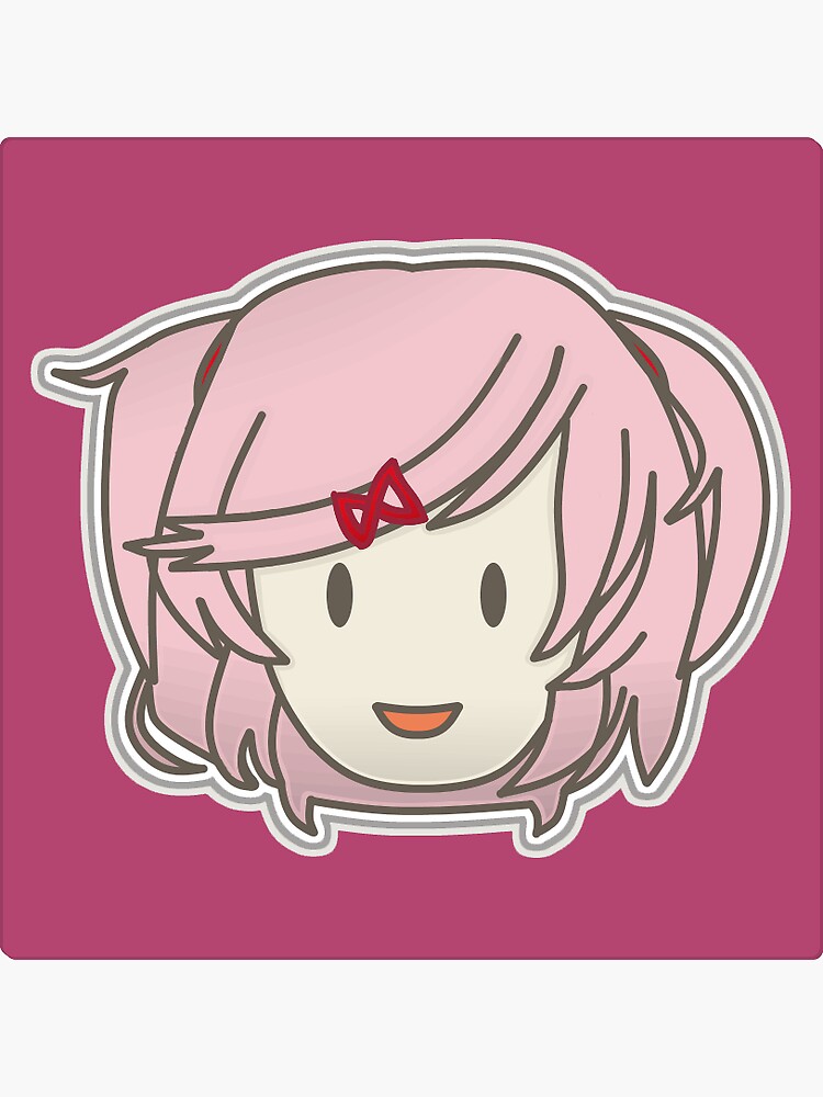 "Natsuki (Doki Doki Literature Club)" Sticker by NitoriSkye | Redbubble