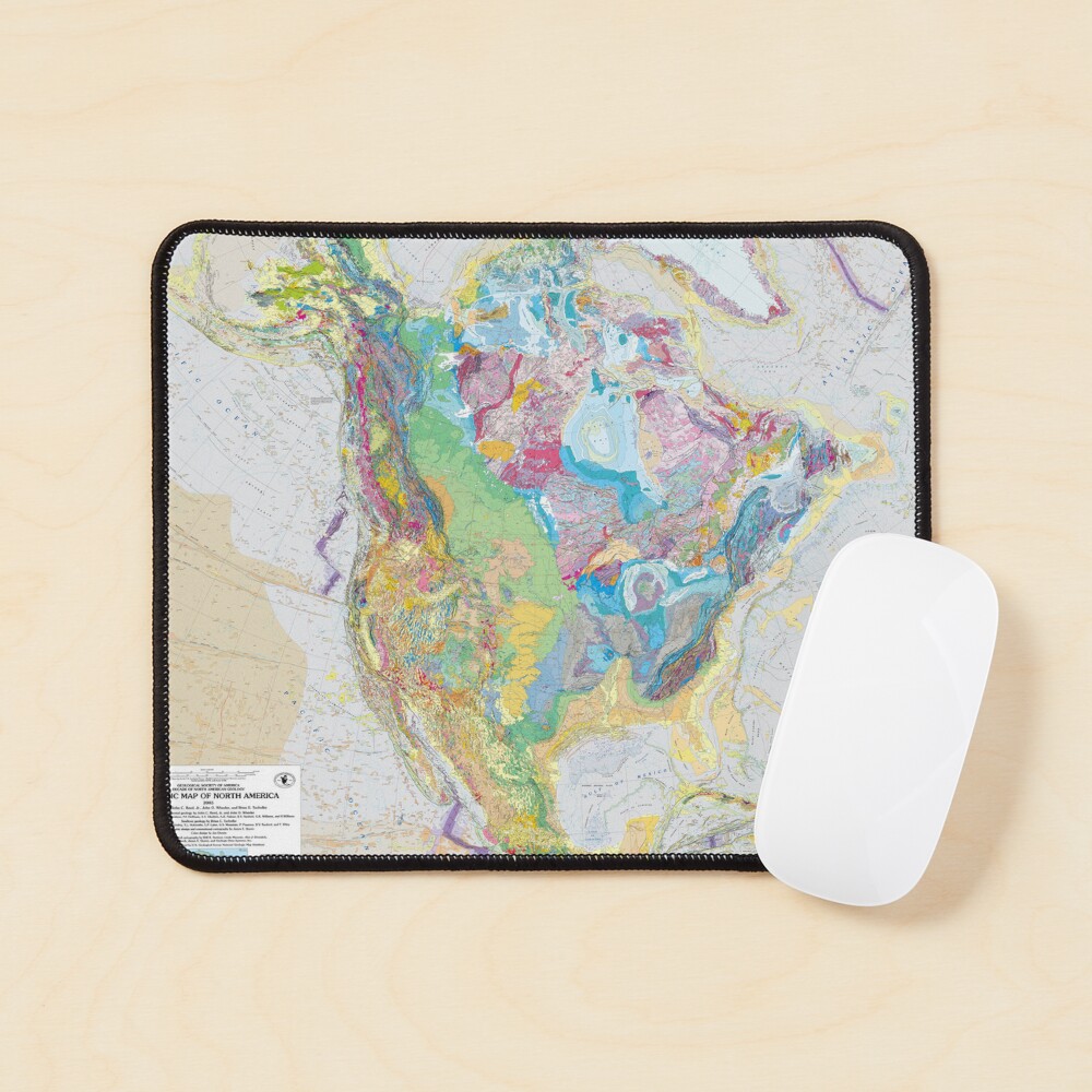 "USGS Geologic Map of North America" Sticker for Sale by fineearth ...