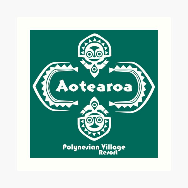 "Polynesian Village Resort Aotearoa Logo" Art Print for Sale by Lunamis ...