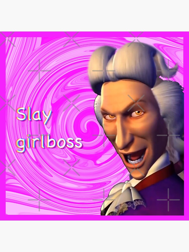 "slay girlboss" Sticker for Sale by SereneSketches | Redbubble