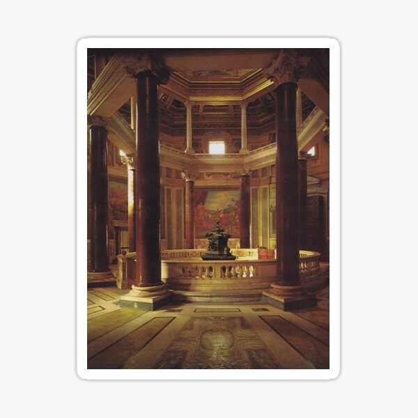 "Interior of the St John of Letran church in Rome" Sticker by arkitekta ...