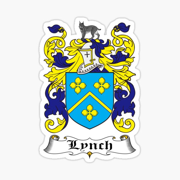 "LYNCH FAMILY CREST" Sticker by CathalDevlin | Redbubble