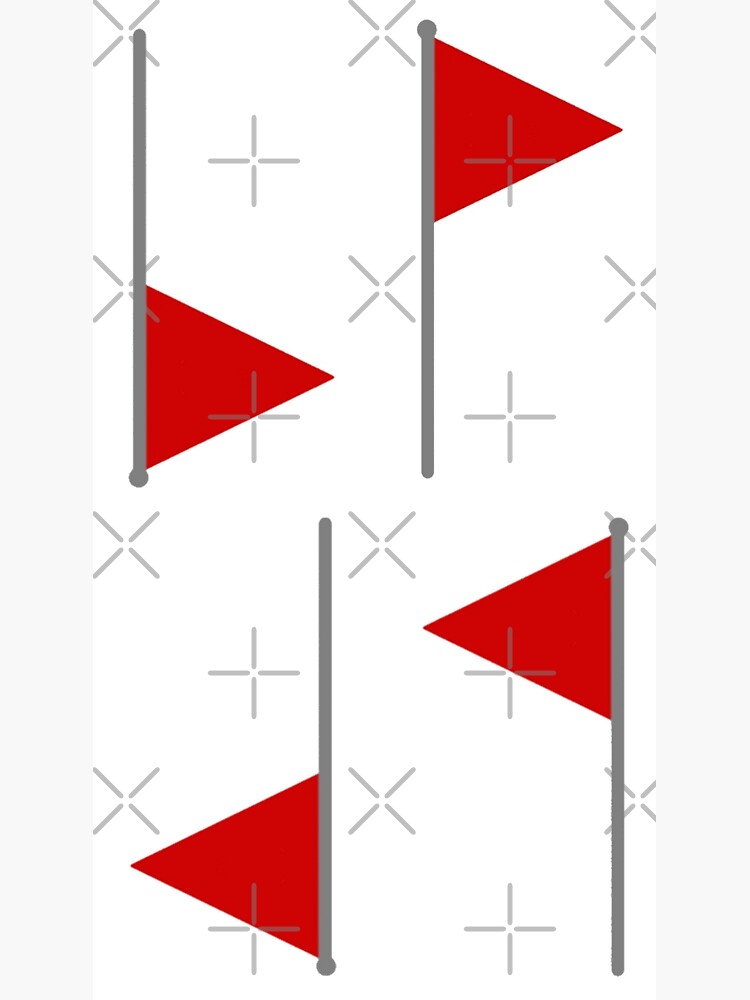 "Red Flag" Poster for Sale by radiantdark | Redbubble