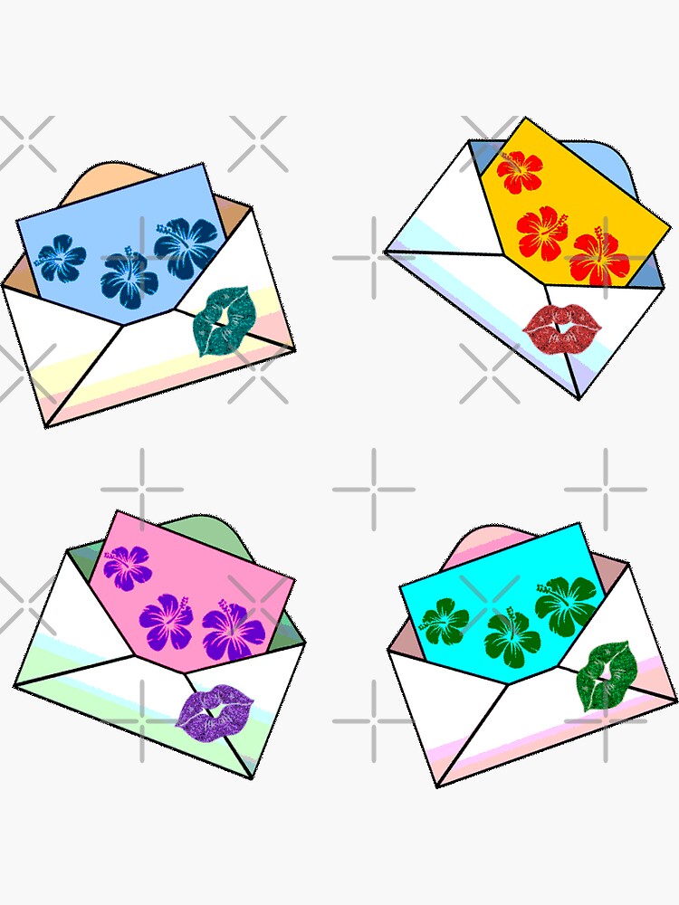 "Love Envelopes Pack" Sticker for Sale by Graphroad | Redbubble