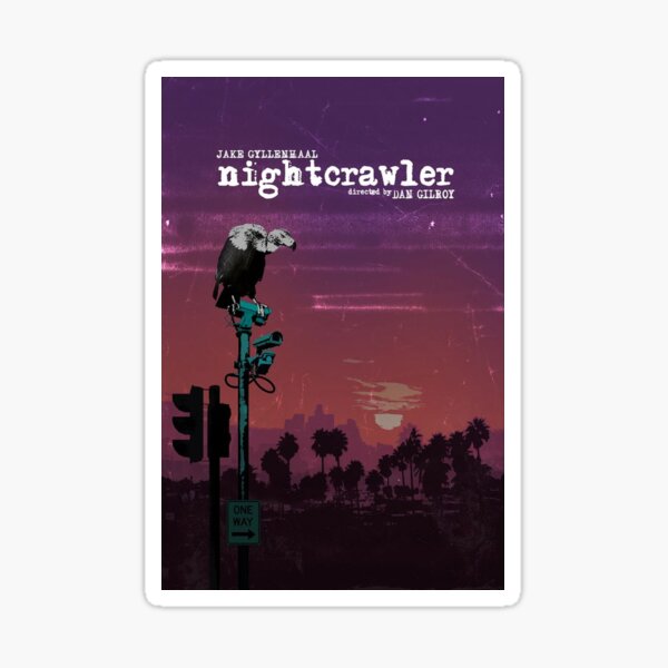 "Nightcrawler Movie Poster" Sticker for Sale by AllureArto | Redbubble