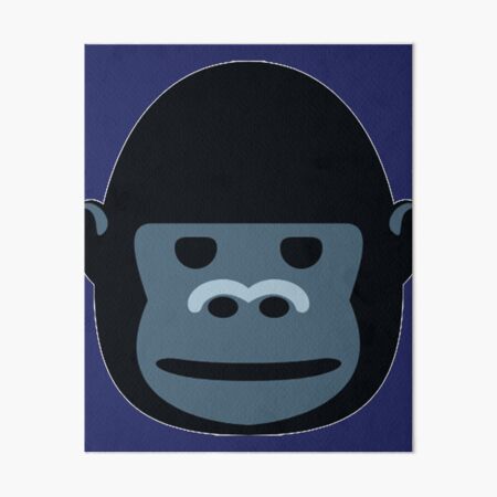 "black gorilla and his serious face" Art Board Print by paca-art ...