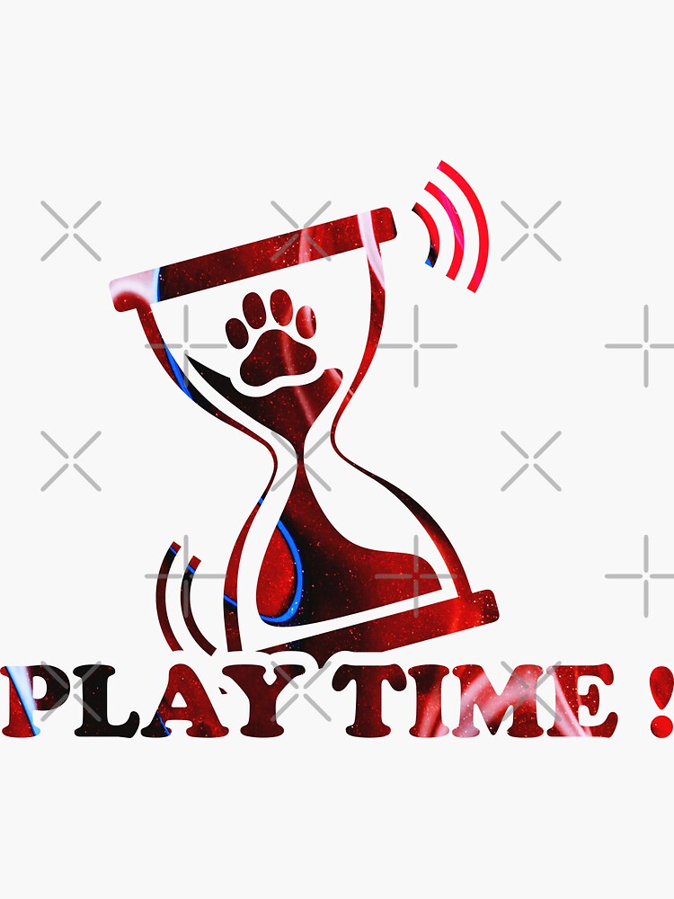"Play time" Sticker for Sale by DogyversalStore | Redbubble