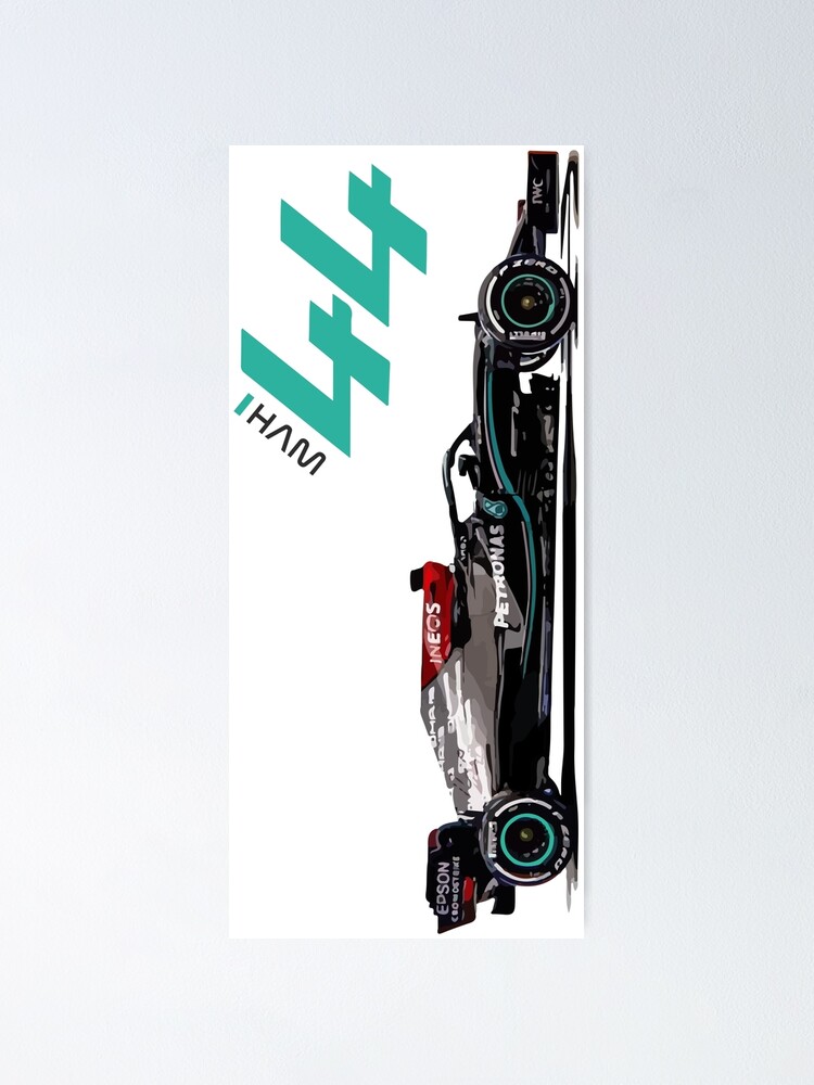 "Lewis Hamilton 44 - F1 2023" Poster for Sale by Malaka7 | Redbubble
