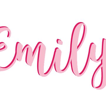 "Emily" Sticker for Sale by radiantdark | Redbubble