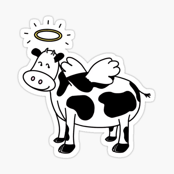 "Holy Cow" Sticker by ButterBeanie | Redbubble