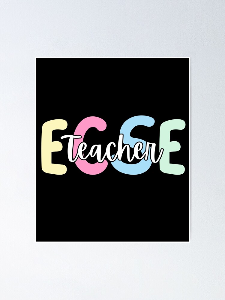 "ECSE Teacher Appreciation Early Childhood Special Education" Poster ...