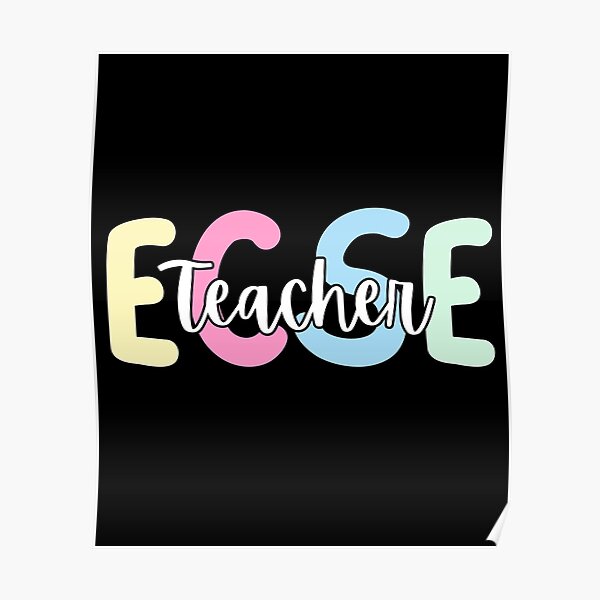 "ECSE Teacher Appreciation Early Childhood Special Education" Poster ...