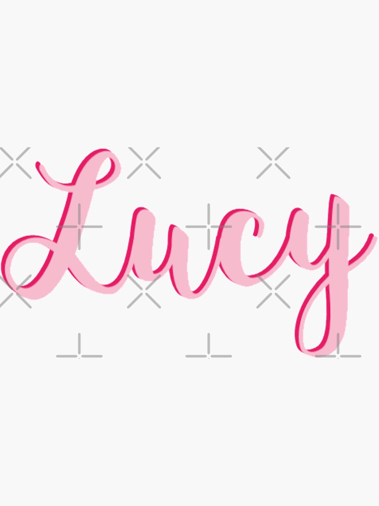 "Lucy" Sticker for Sale by radiantdark | Redbubble