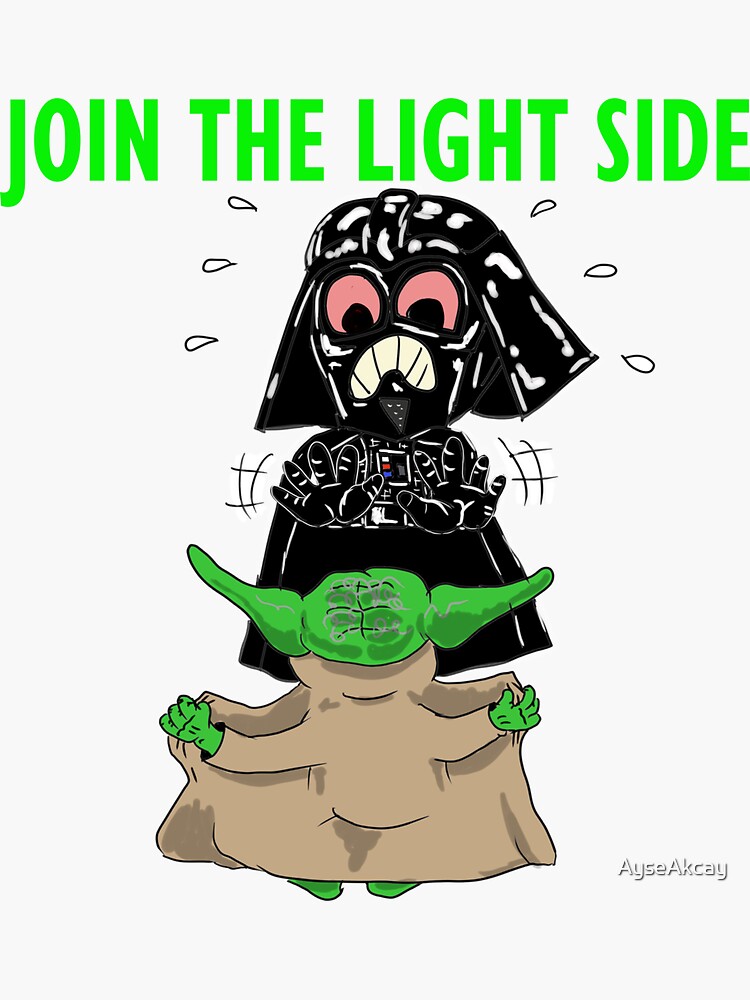 "Join the light side" Sticker by AyseAkcay | Redbubble