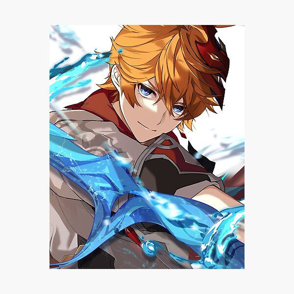 "Childe Tartaglia Fatui Genshin Impact Snezhnaya" Photographic Print ...