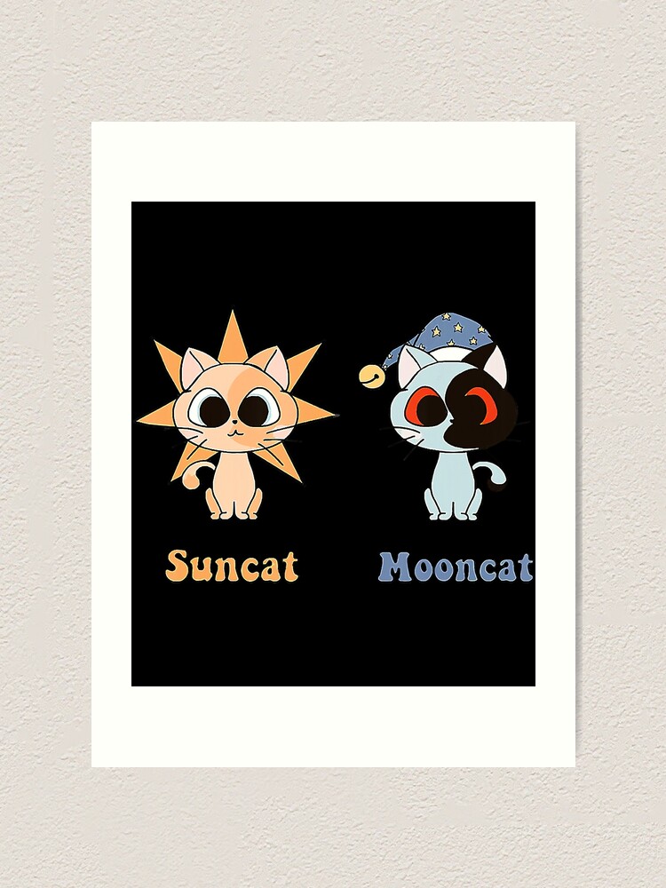 "Sundrop and Moondrop as Fnaf Security Breach cats" Art Print for Sale ...