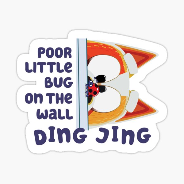 "Poor Little Bug on the Wall" Sticker for Sale by Catbonedesign | Redbubble