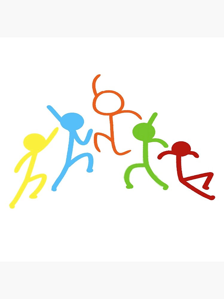 "Alan Becker Five Stick Figures" Poster for Sale by BadCopyShop | Redbubble