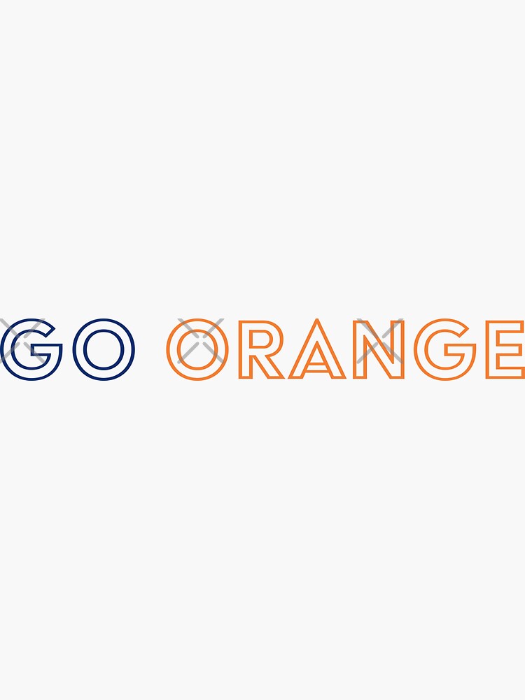 "Go Orange - Syracuse University Sticker " Sticker by AlexDara | Redbubble
