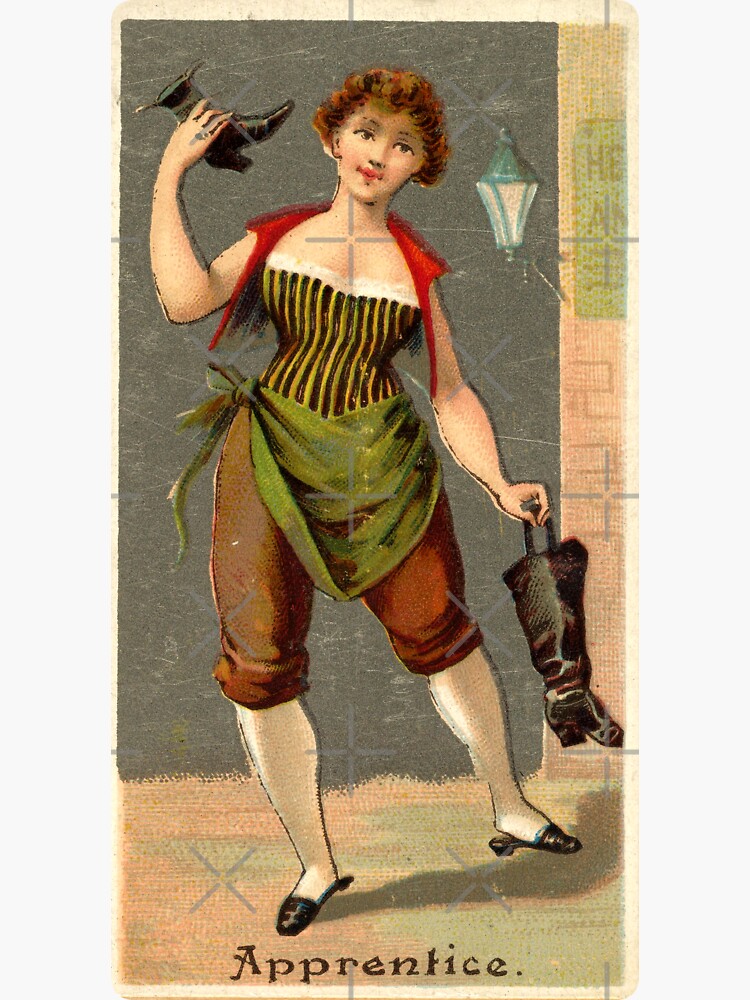 "Apprentice - Remastered Vintage Artwork from 1887" Sticker by ...