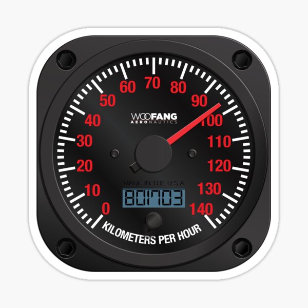 "SPEEDOMETER GAUGE" Sticker by WOOFANG | Redbubble