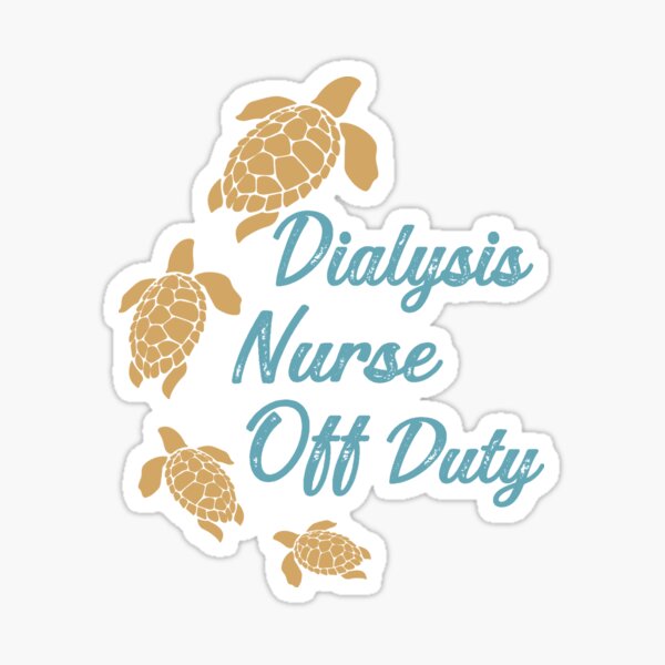 "Funny Dialysis Nurse Summer " Sticker for Sale by PandaXd1 | Redbubble