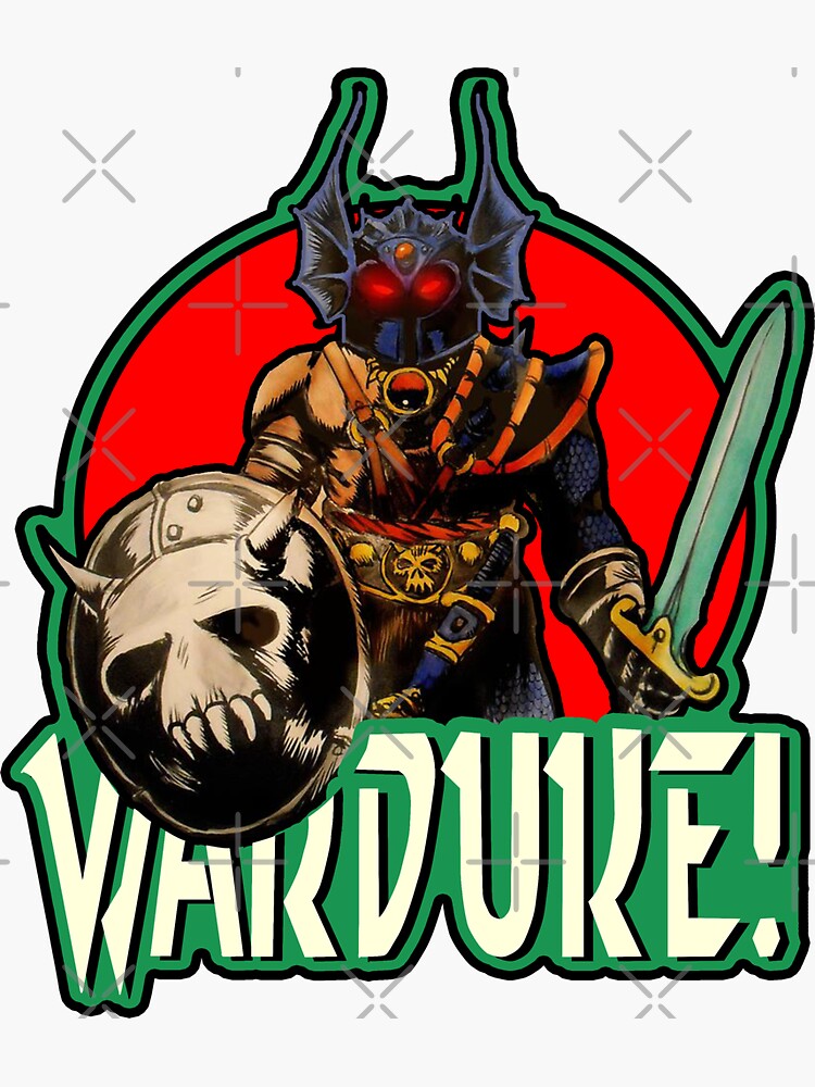 "Dungeons & Dragons Warduke Classic 80s Cartoons" Sticker by ...