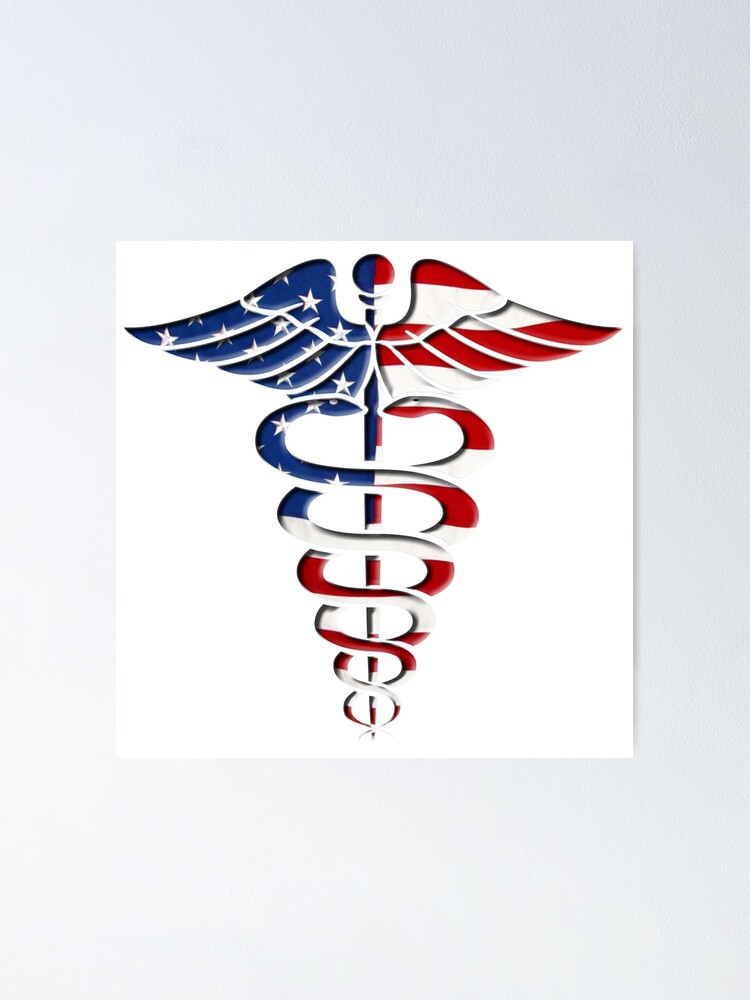 "American Caduceus" Poster for Sale by oz10 | Redbubble