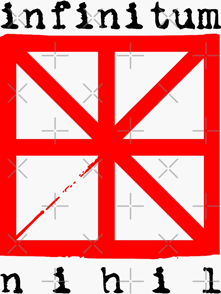 "Infinitum Nihil Logo Fan Art" Sticker by Mia-Ivy | Redbubble