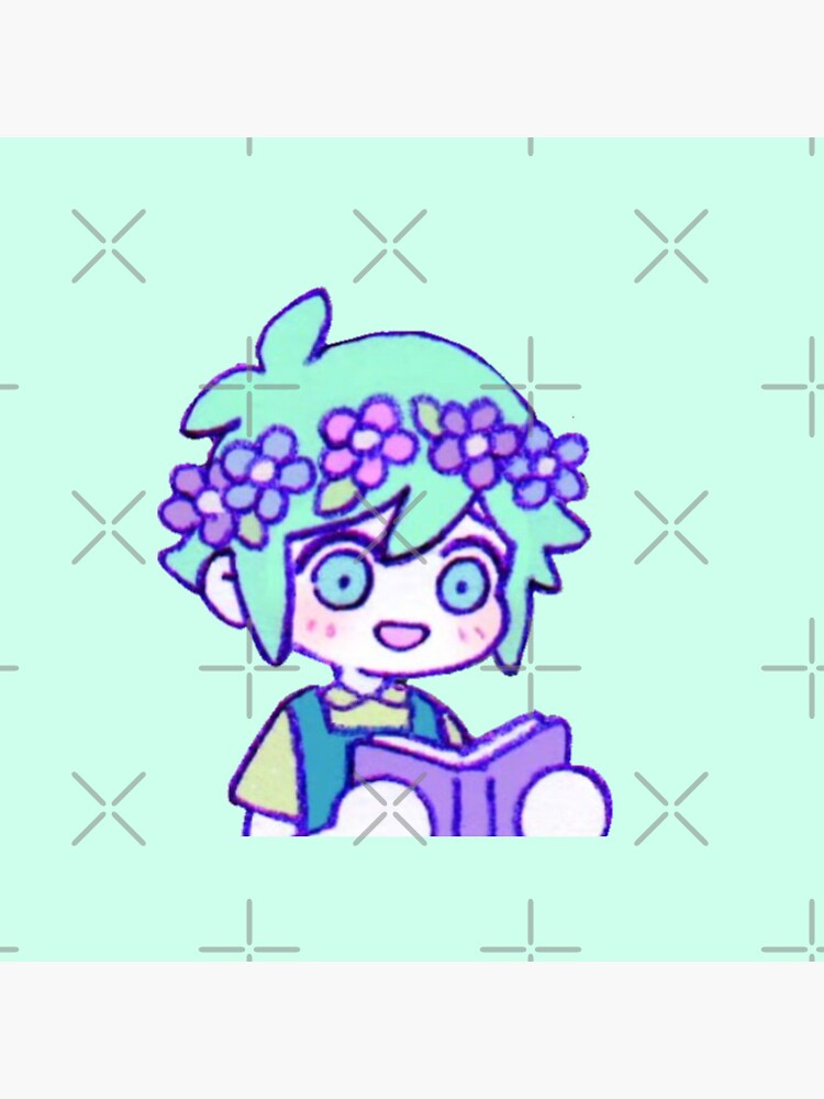 "Cute Basil Omori Emote" Pin for Sale by reiiayanamii | Redbubble