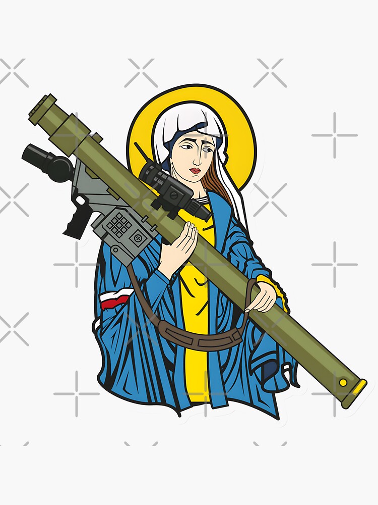 "Saint Javelin" Sticker for Sale by Quique Setien | Redbubble