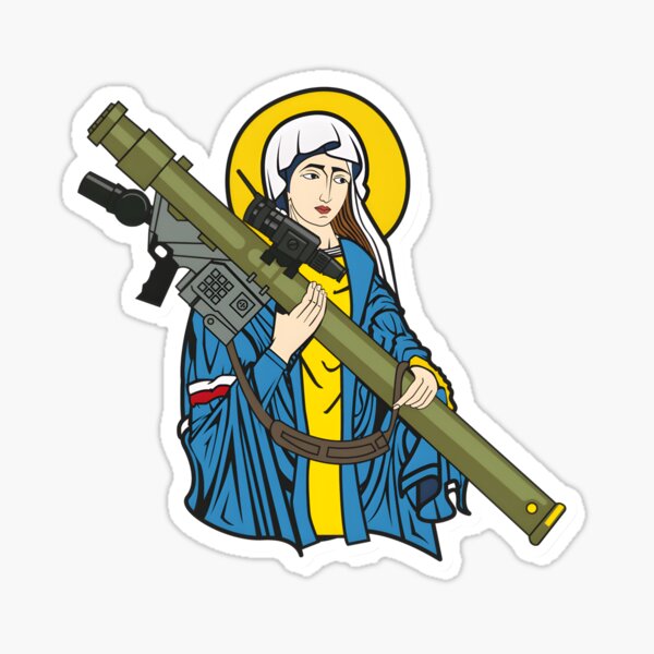 "Saint Javelin" Sticker for Sale by Quique Setien | Redbubble